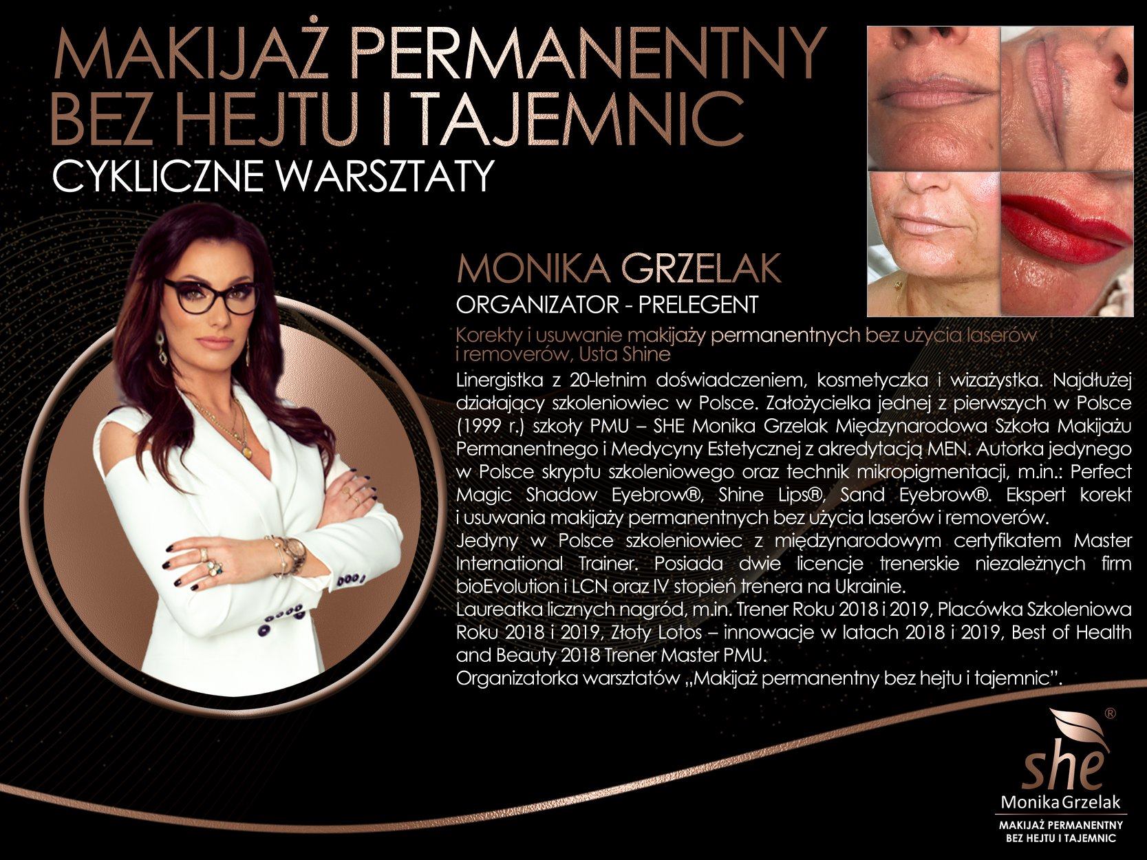 Makijaż permanentny bez hejtu i tajemnic - warsztaty - SHE Monika ...